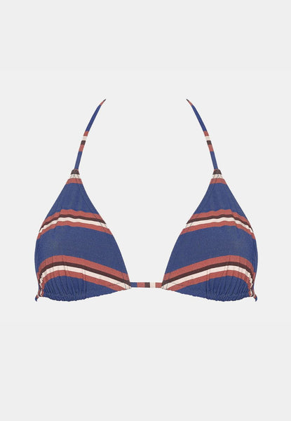 ERES Flots Bikini Top, Rayure Denim | Salt Boutique London