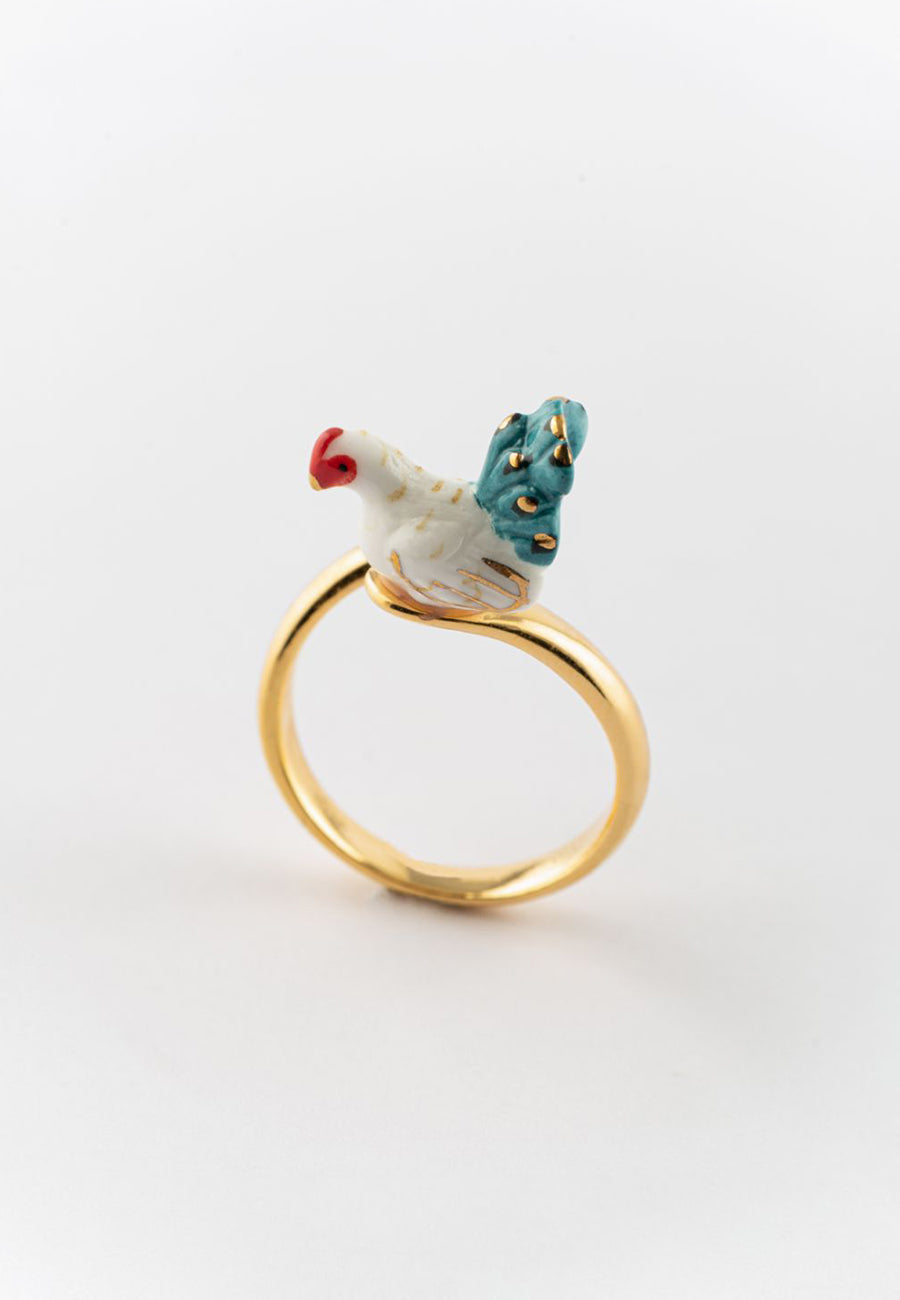 Nach Harvest Time Hen Ring, Multi | Salt Boutique London